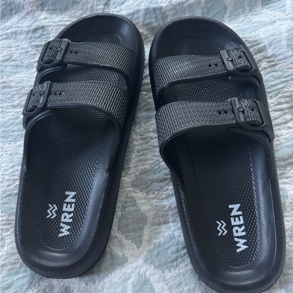 Wren | Shoes | Nwot Wren Mens Black Recovery Sandals | Poshmark